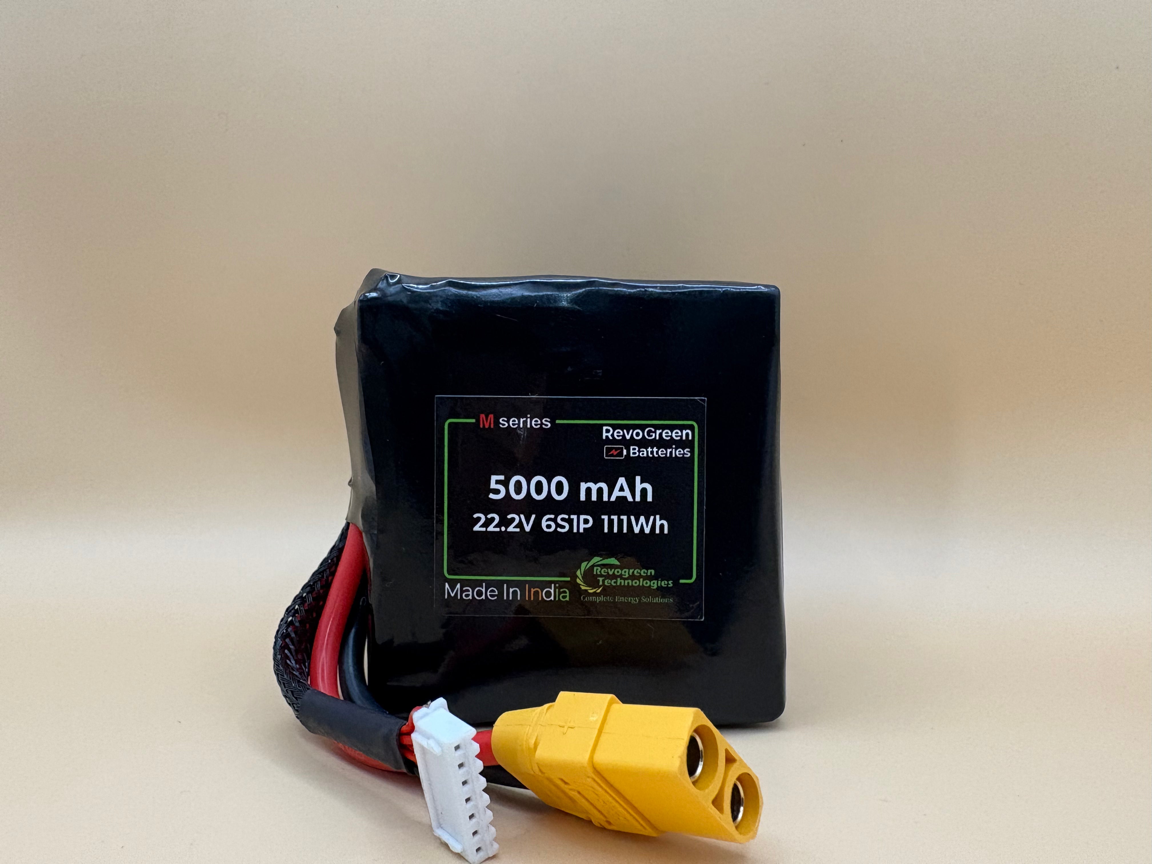 22.2V 5000mAh 6S Lithium Ion Battery- XT60 / XT90