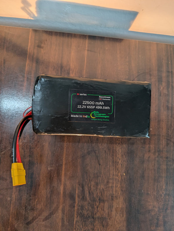 22.2v 22500mAh 6S Lithium Ion Battery- XT90